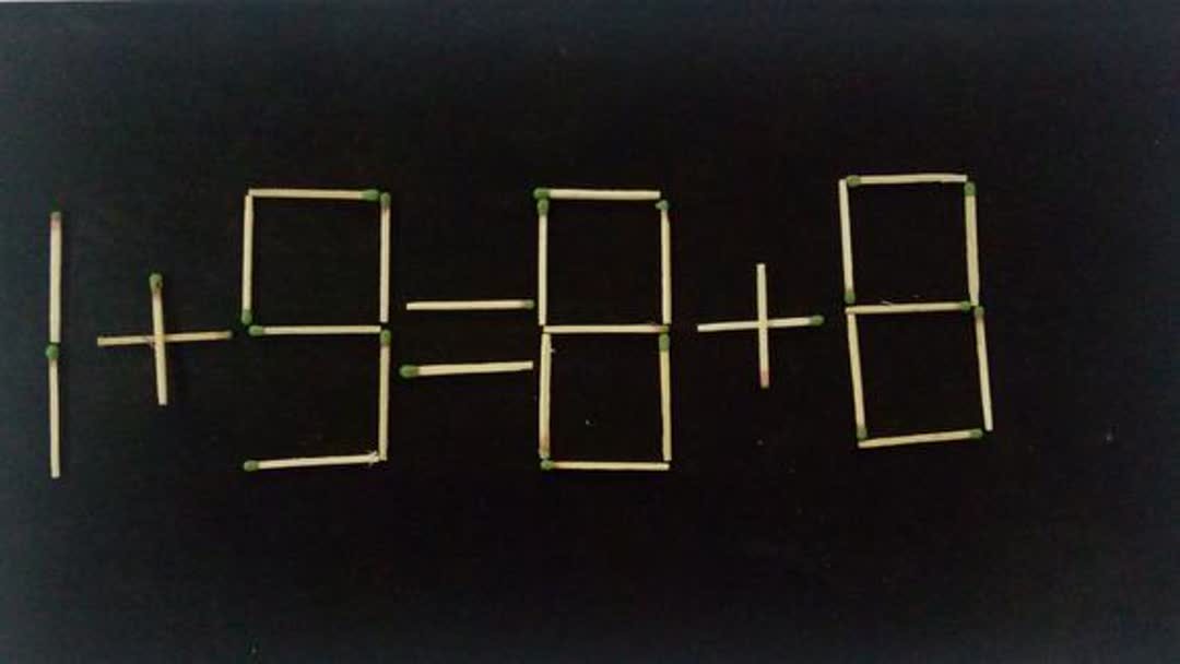 1+9=8+8移动一根火柴让等式成立,看似简单的初一考试题,正确率居然...