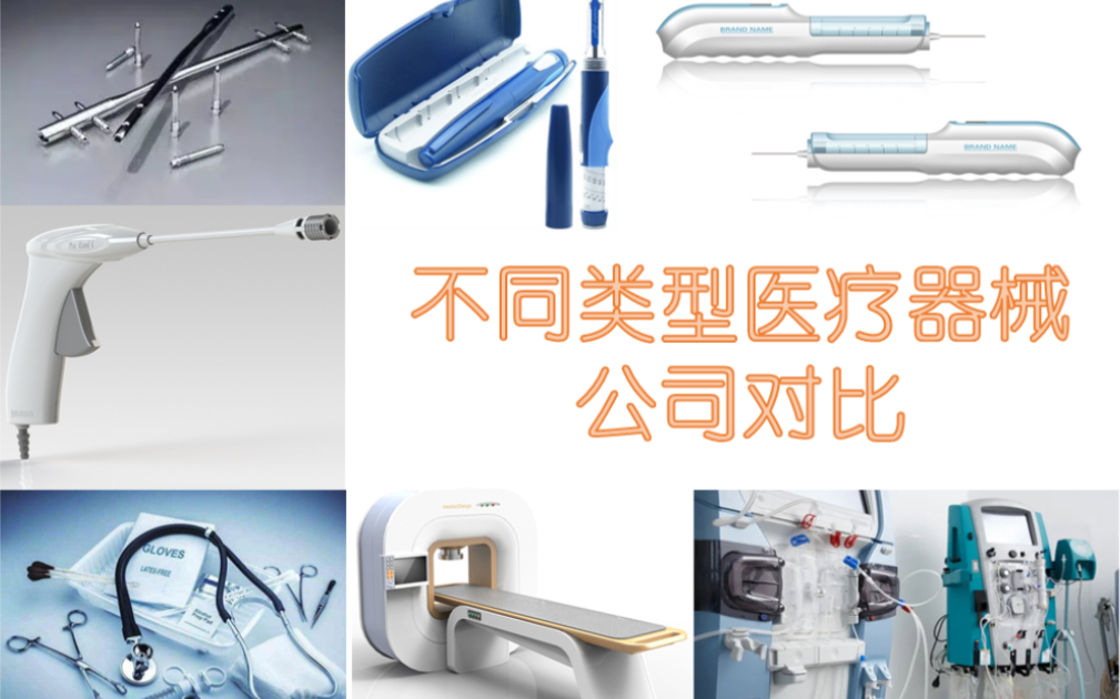 不同医疗器械类型公司对比