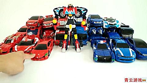 汽车变形警车 赛车总动员12 推土机 汽车总动员动画片中文版