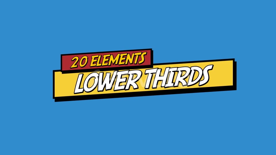 爱特效XFVFX-AE模块 VIDEOHIVE YOUTUBER包 - 漫画版V2.0 - ...