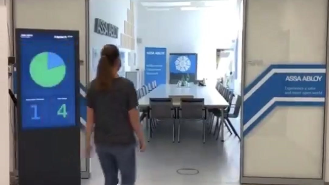 动恰丨客流管家双目会议室门禁联动客流统计技术演示流计数器人流