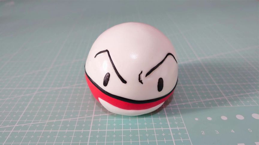 手工制作《精灵宝可梦》顽皮雷弹,感觉除了嘴,哪都挺好