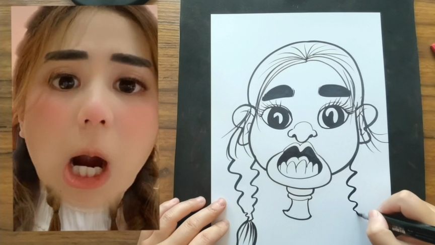 教你画夸张肖像漫画