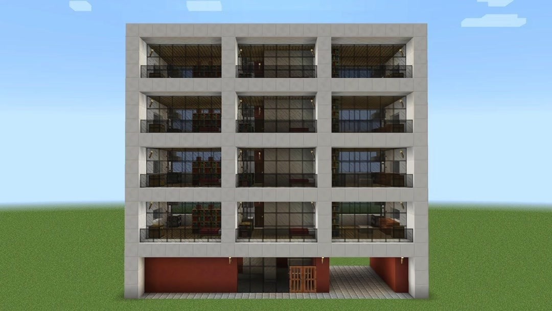我的世界之建造教学/高楼建造:如何建造公寓楼1