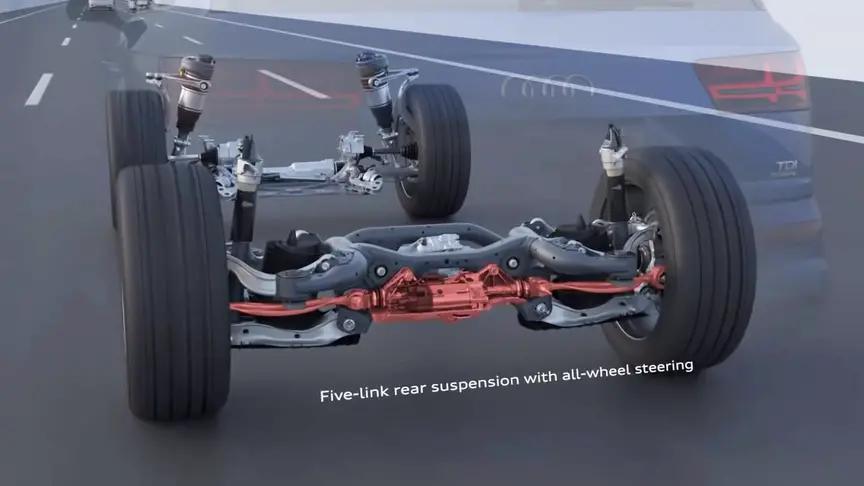 奥迪全新四轮转向系统瞬间碾压奔驰S级,操控性无可比拟