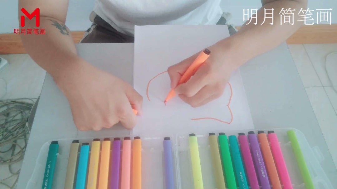 今天给大家带来的是一个大kitty猫的简笔画