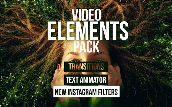 AE预设-十二个独特的转场过渡、十一个动态文字文本过渡和 十个适用...