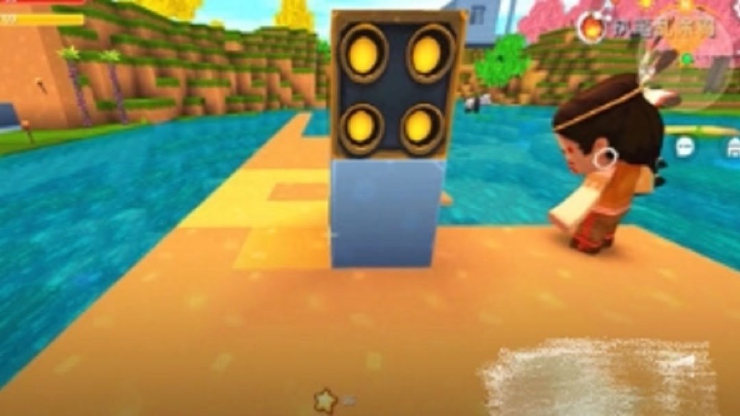 二狗子玩迷你世界,设好的大机关不好使,立马铲平了。