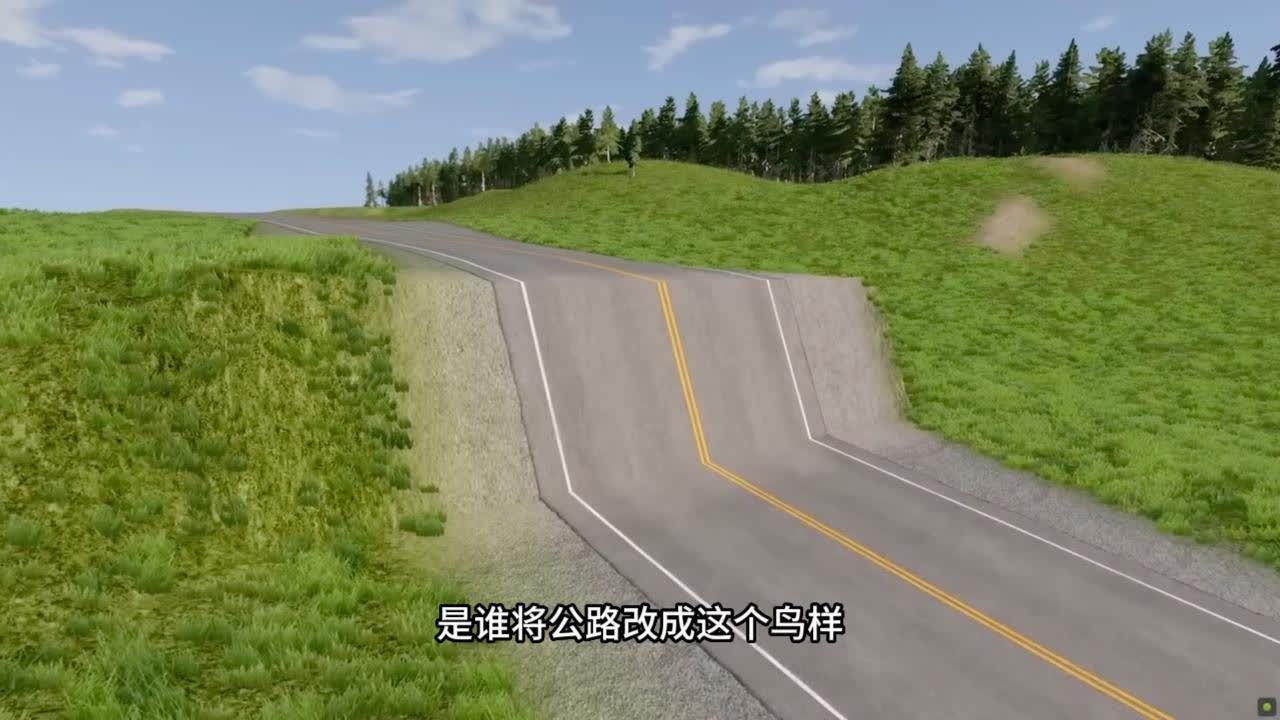 车祸模拟器:公路设计成这个样子,导致过往的老司机很难受!