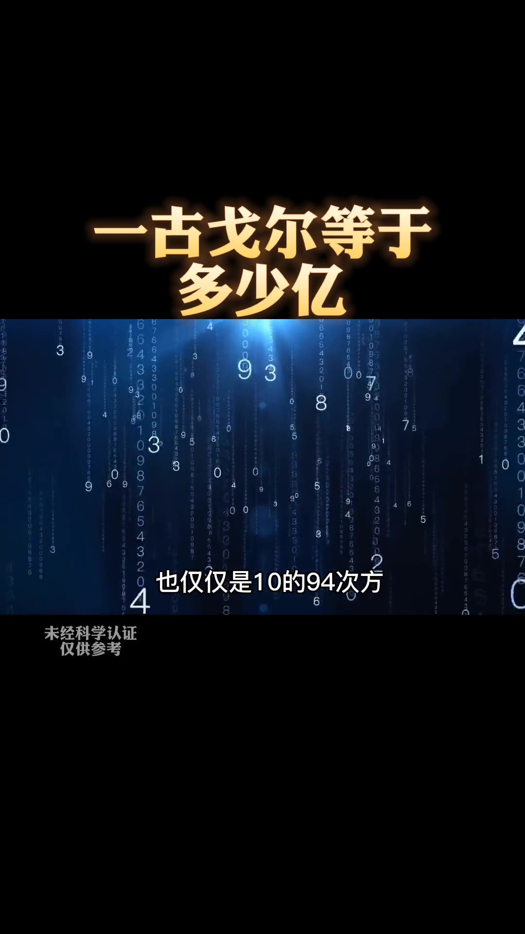 一古戈尔等于多少亿