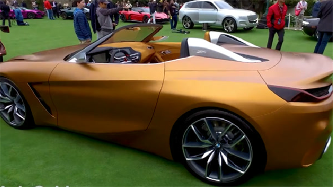 新款宝马Z4敞篷车太帅了,第一眼就被迷住