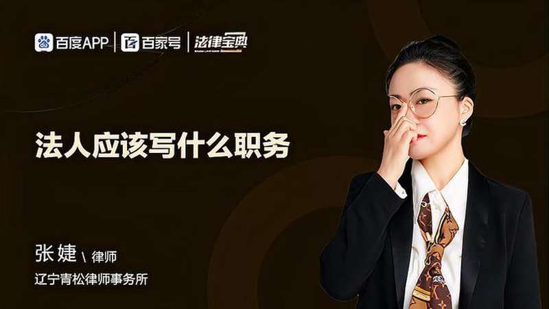 法人应该写什么职务
