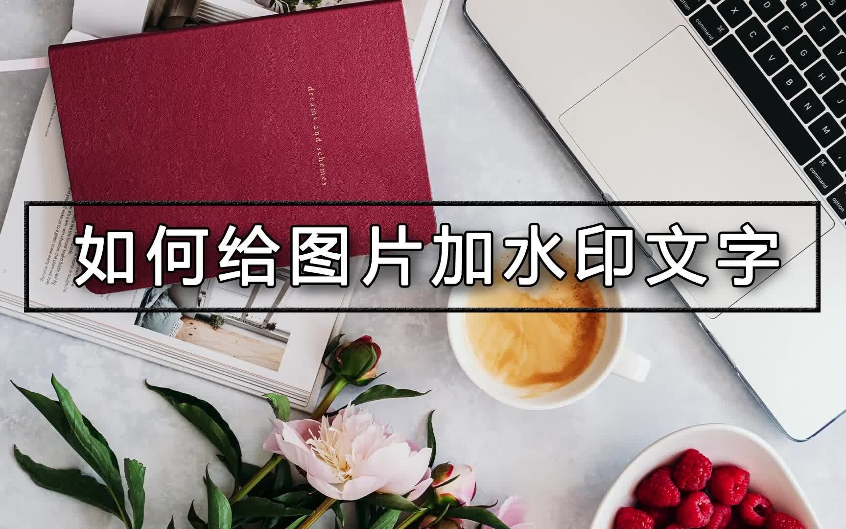 怎么在电脑给图片加水印文字