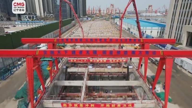 辽宁大连|提前20天!大连湾海底隧道陆域工程全速推进