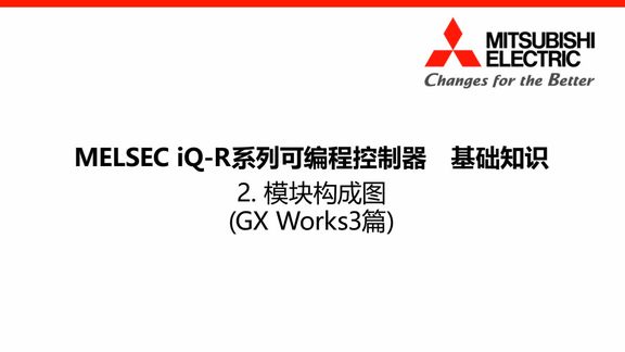 三菱PLC MELSEC IQ-R系列可编程控制器 基础知识 2:模块构成图
