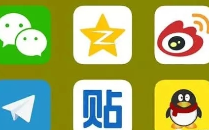 FCPX插件: 34个国内外社交媒体微信QQ微博贴吧APP应用图标动画
