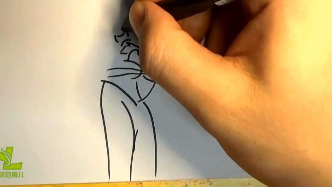 汤姆猫是长角的恶魔,杰瑞鼠是光环天使,《猫和老鼠》简笔画