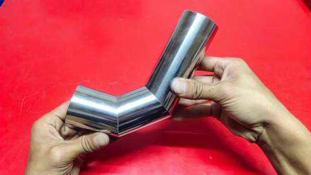 圆管如何下料三节弯头,小伙教你一招简单实用方法,新手一看就会