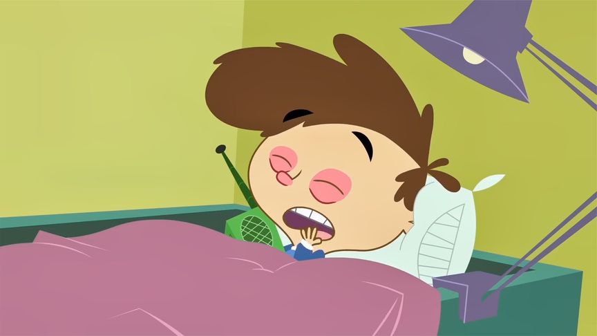 奶爸动漫:男主竟然生病了 爸爸来叫他起床 结果他竟然感冒了