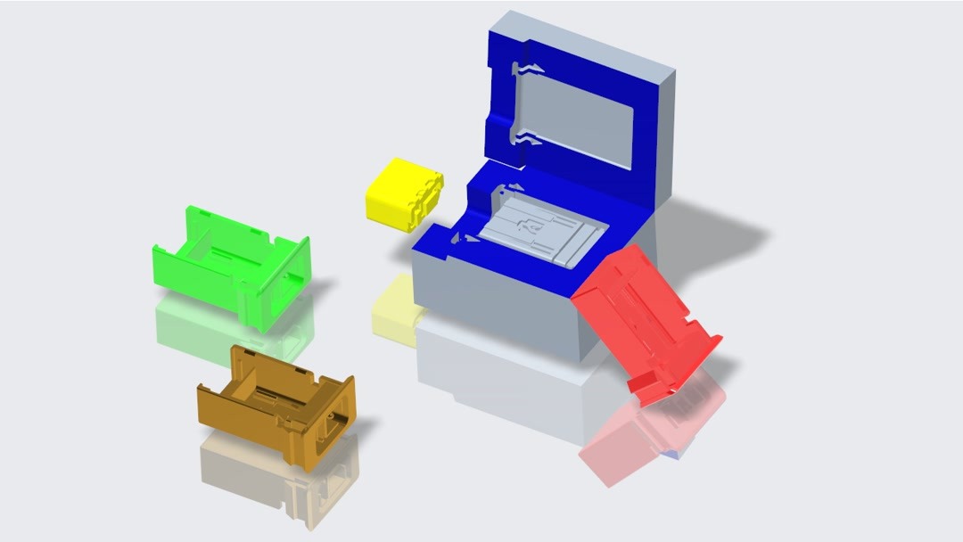 proe分模设计视频教程之插座零件实例拆模(proe5.0录制)