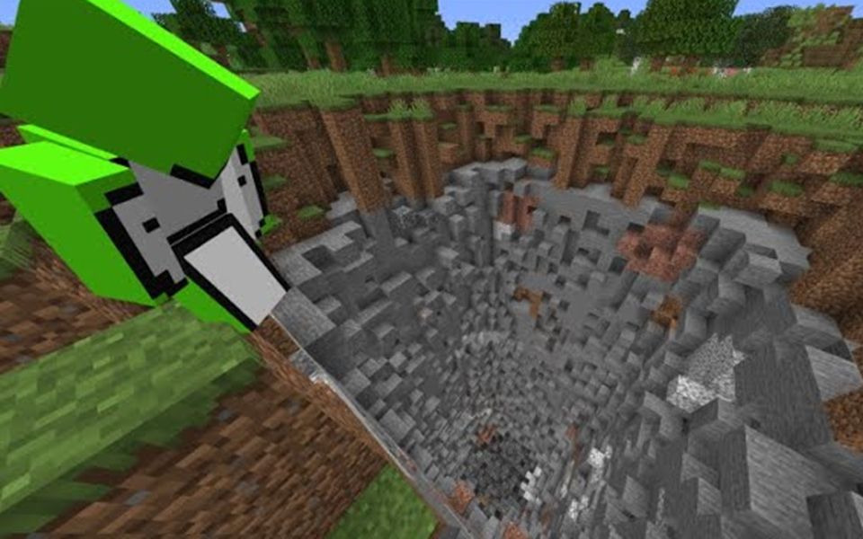 【趣味挑战】通关我的世界,但每踏入一个区块都会爆炸!_哔哩哔哩...