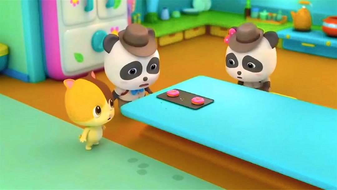 宝宝巴士动画第1季:甜甜圈怎么少了一个,奇奇妙妙小侦探来探案