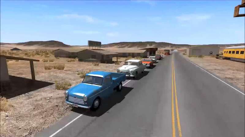 车祸模拟:摧毁者卡车撞车事故