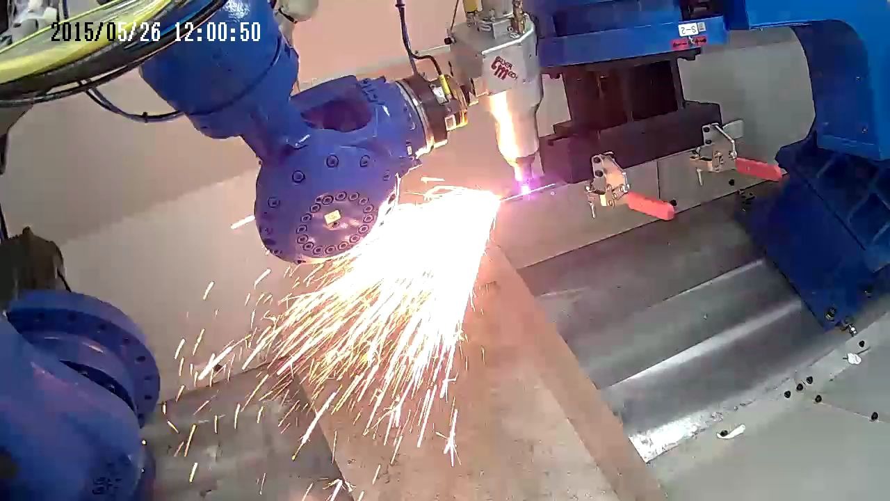 Robotmaster机器人离线编程_激光切割_Motoman_双变位机