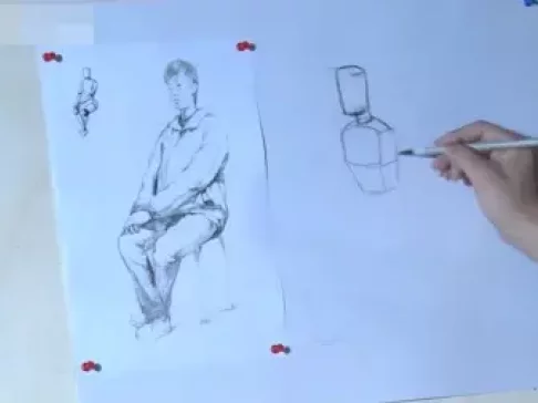 油画直接画法钢笔画速写入门临摹图片, 用哪种素描教程书好, 简单植物...