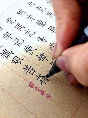 #练字 #硬笔 #手写 #仿宋字#练字