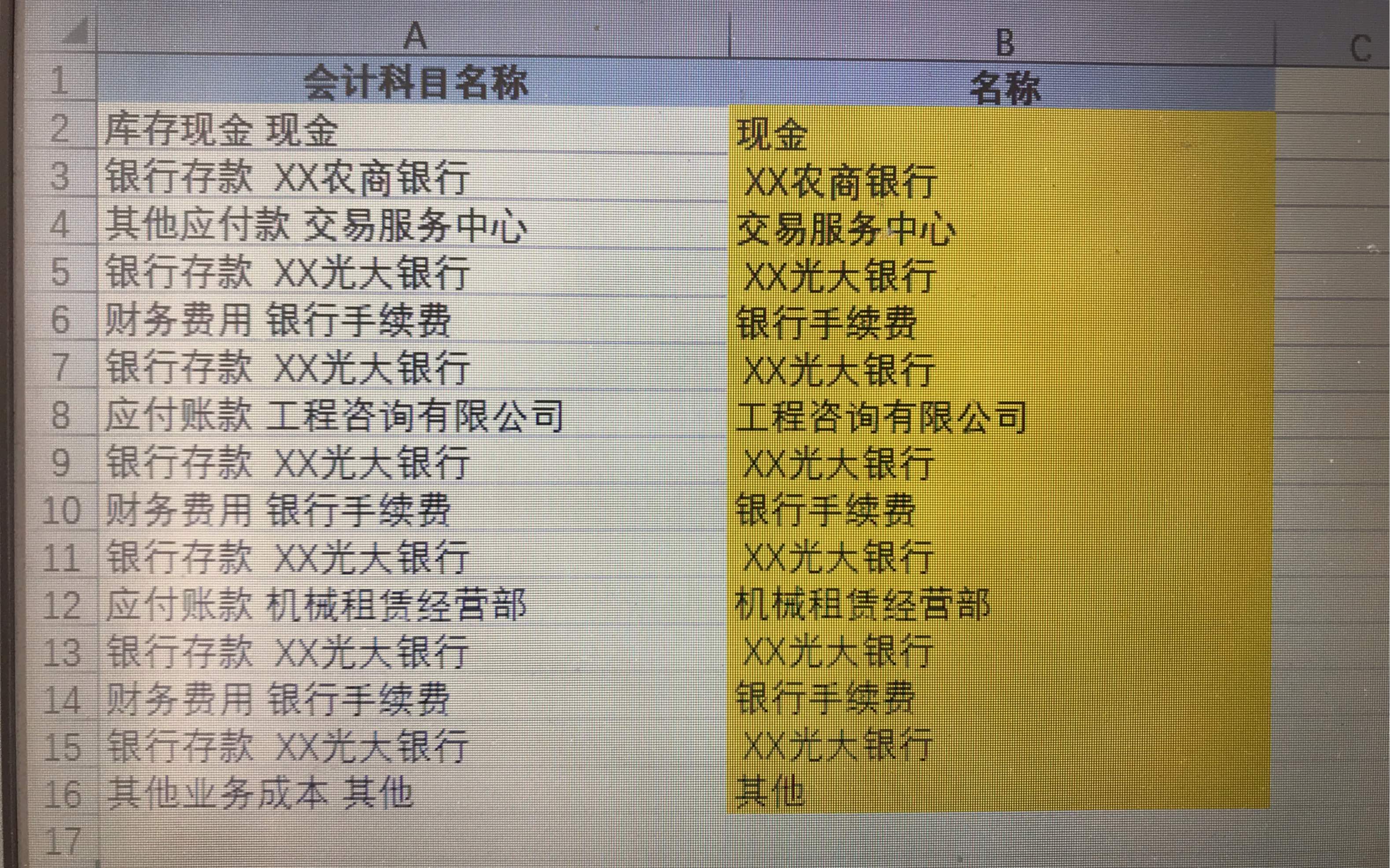 用MID函数、FIND函数将名称从会计科目名称混合的字符中分离出来 ...