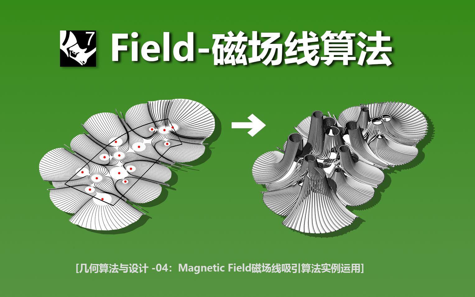 几何算法与设计04_磁场线算法_Magnetic Field