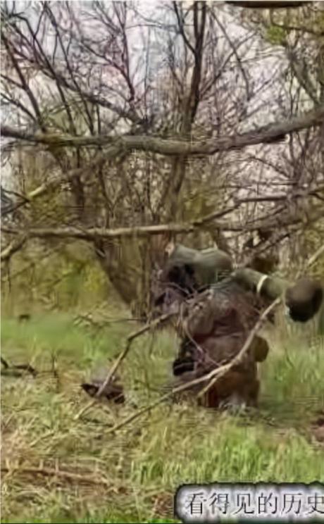 乌克兰士兵发射标枪导弹 打完就跑