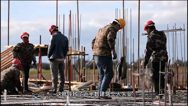 2021年建筑行业大风暴席卷全国,导致了近半数建筑工人面临着失业