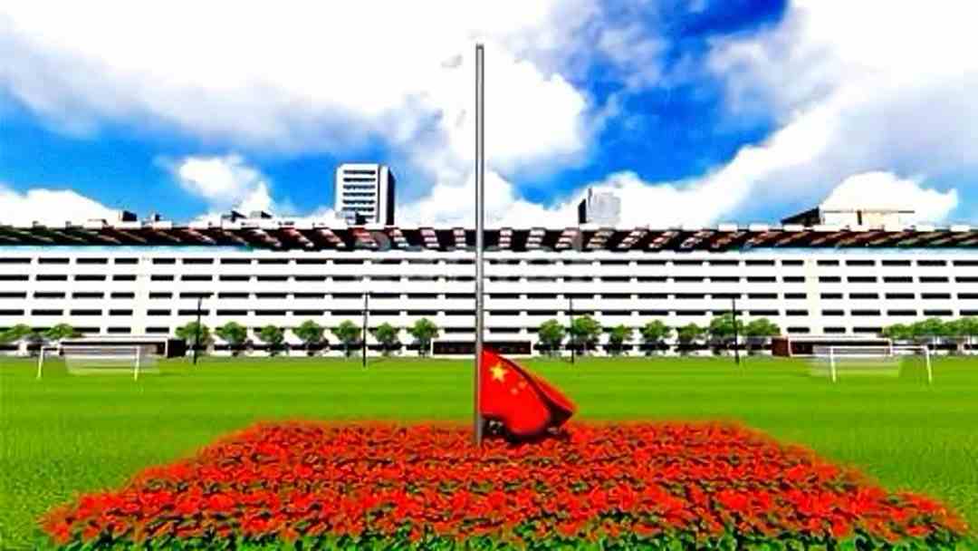 学校操场升国旗奏国歌动画-3,视频素材,素材网,凌晨两点素材网