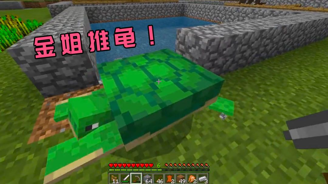 我的世界生存14:特殊的捉海龟方法,整个MC估计都没几个人知道!