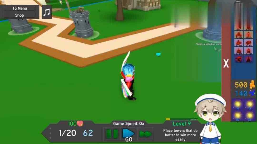 Roblox塔防模拟器:塔防闯关小游戏!开始怎么这么难?