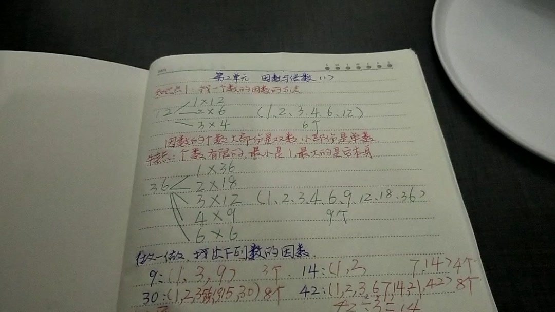 第二单元 因数与倍数 倍数1
