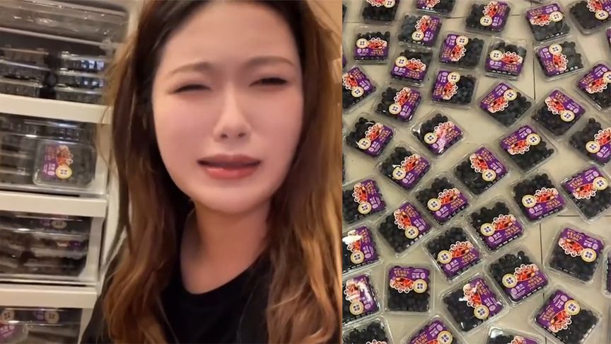 上海一女子买10盒蓝莓,商家误发10箱,女子看到慌了:被迫买冰箱