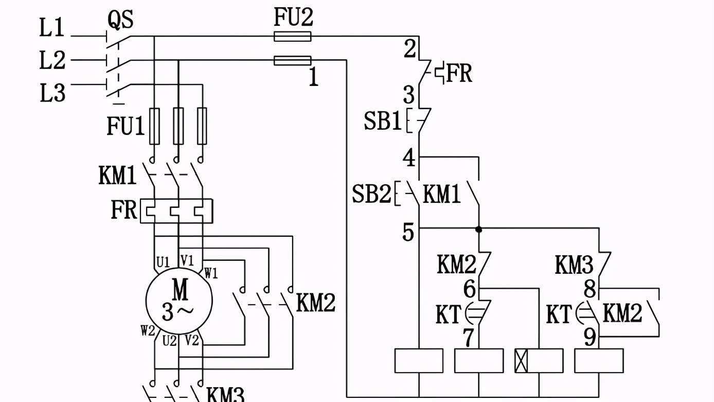电工知识看不懂星三角降压启动电路图1张图让你彻底搞清楚