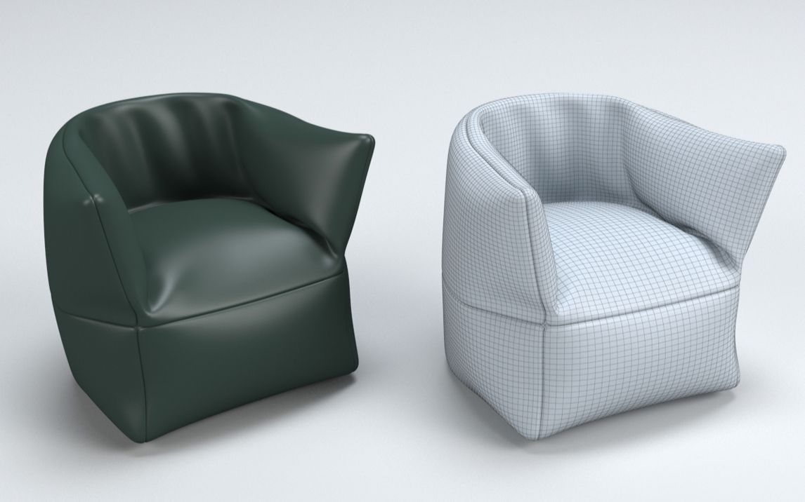 2019年平台答疑228:【模型】布料结算模拟懒人沙发