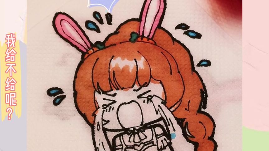 小舞想吃我的零食,给不给呀?#创意画 #创意简笔画 #简笔画教程