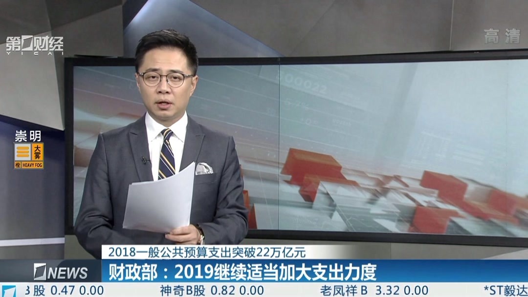 财政部:2019继续适当加大支出力度