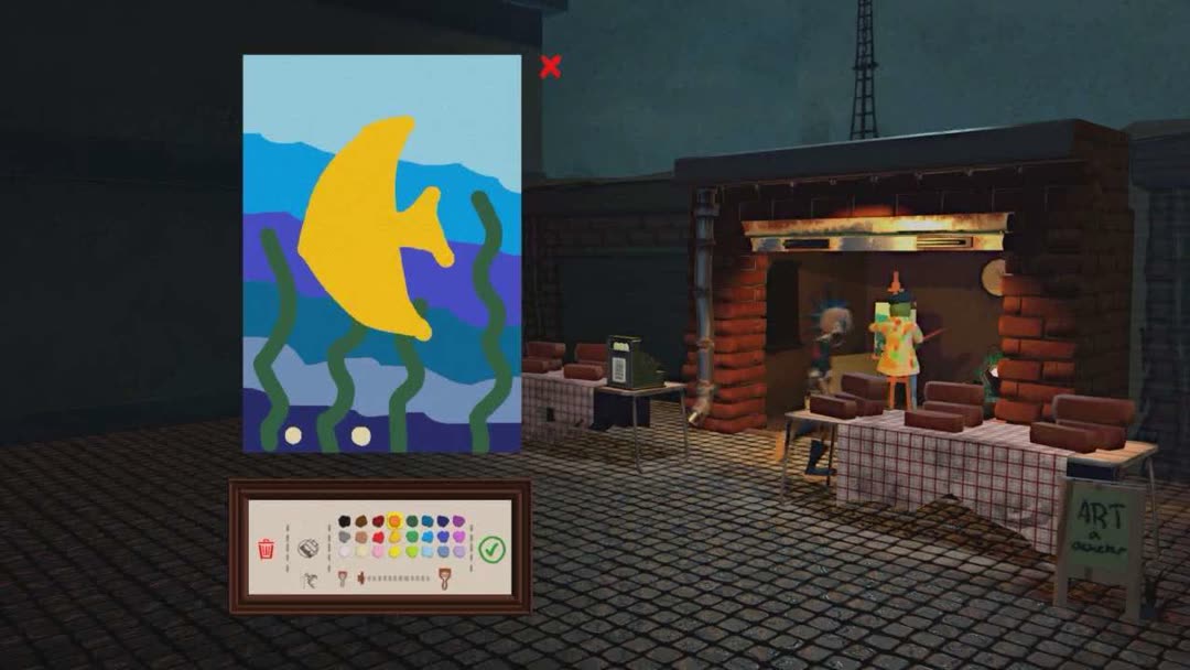 小熙解说 画家模拟器 天才画家兄妹的诞生!用蜡笔小新和星空!