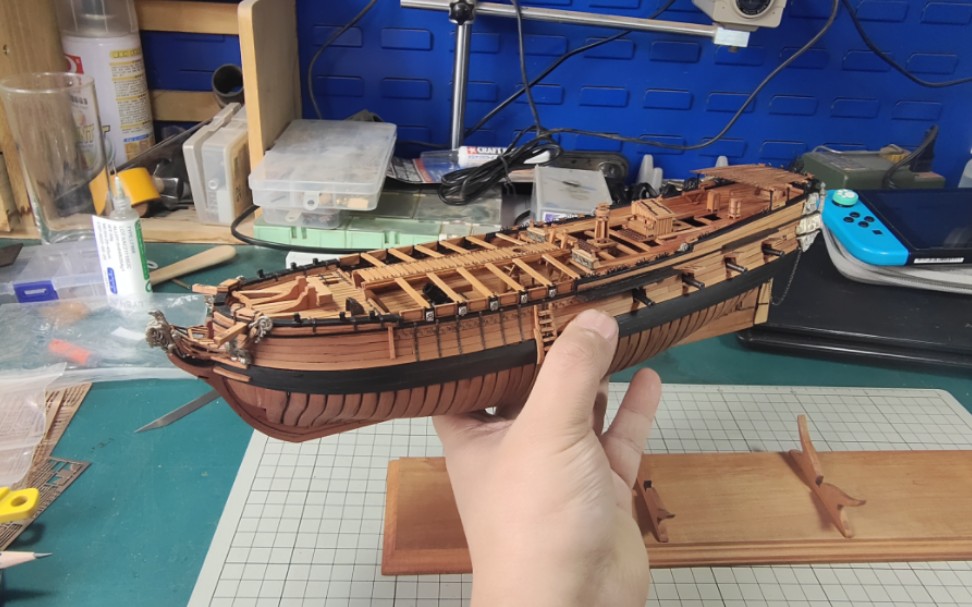 1/96比例古帆船模型,全内构蝾螈制作视频(三)