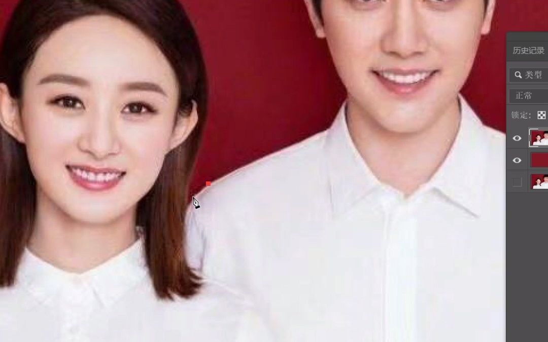 PS去掉图片中多余人物