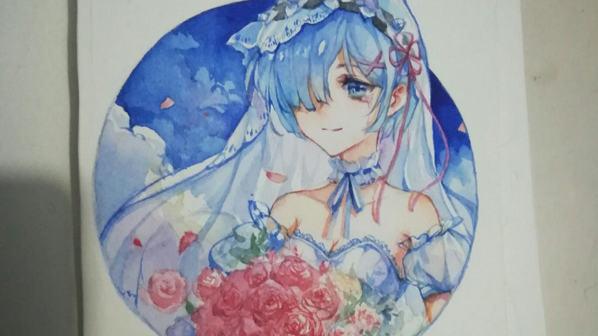 【水彩】画一个蕾姆