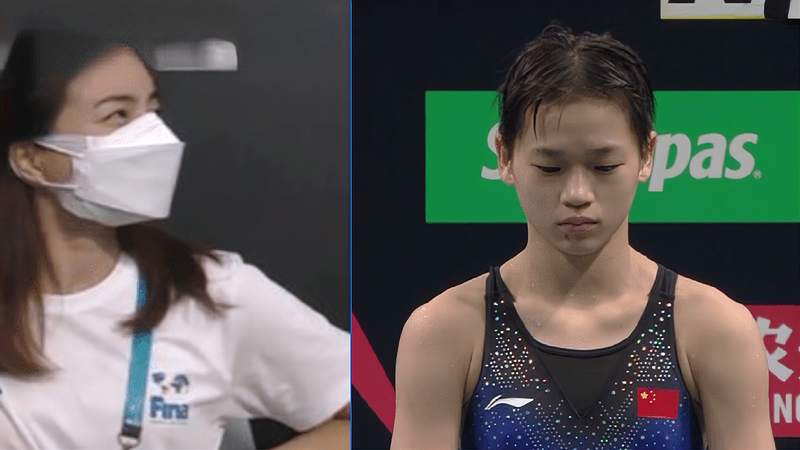 全红婵最不可思议一跳,郭晶晶都懵了:三米板也能玩水花消失术?