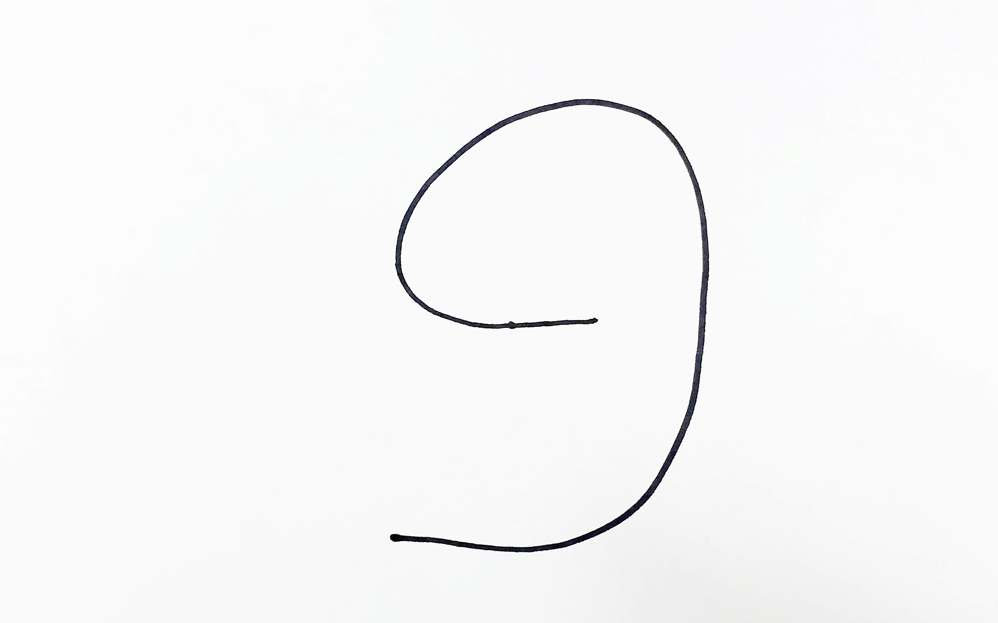 用数字9画熊猫,萌萌的很可爱!