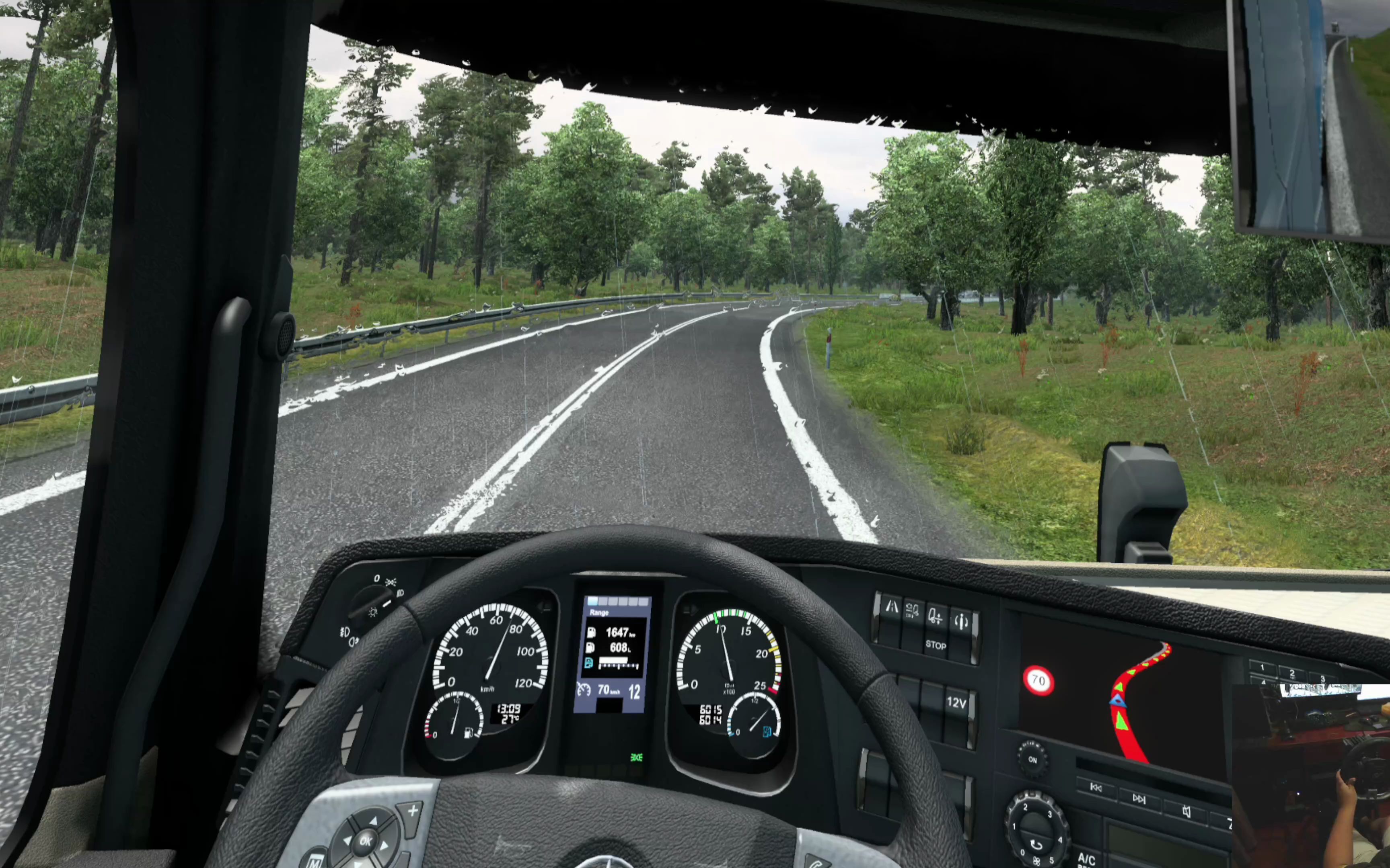 欧洲卡车模拟2 017 VR HP Reverb G2 方向盘 FANATEC DD PRO_...